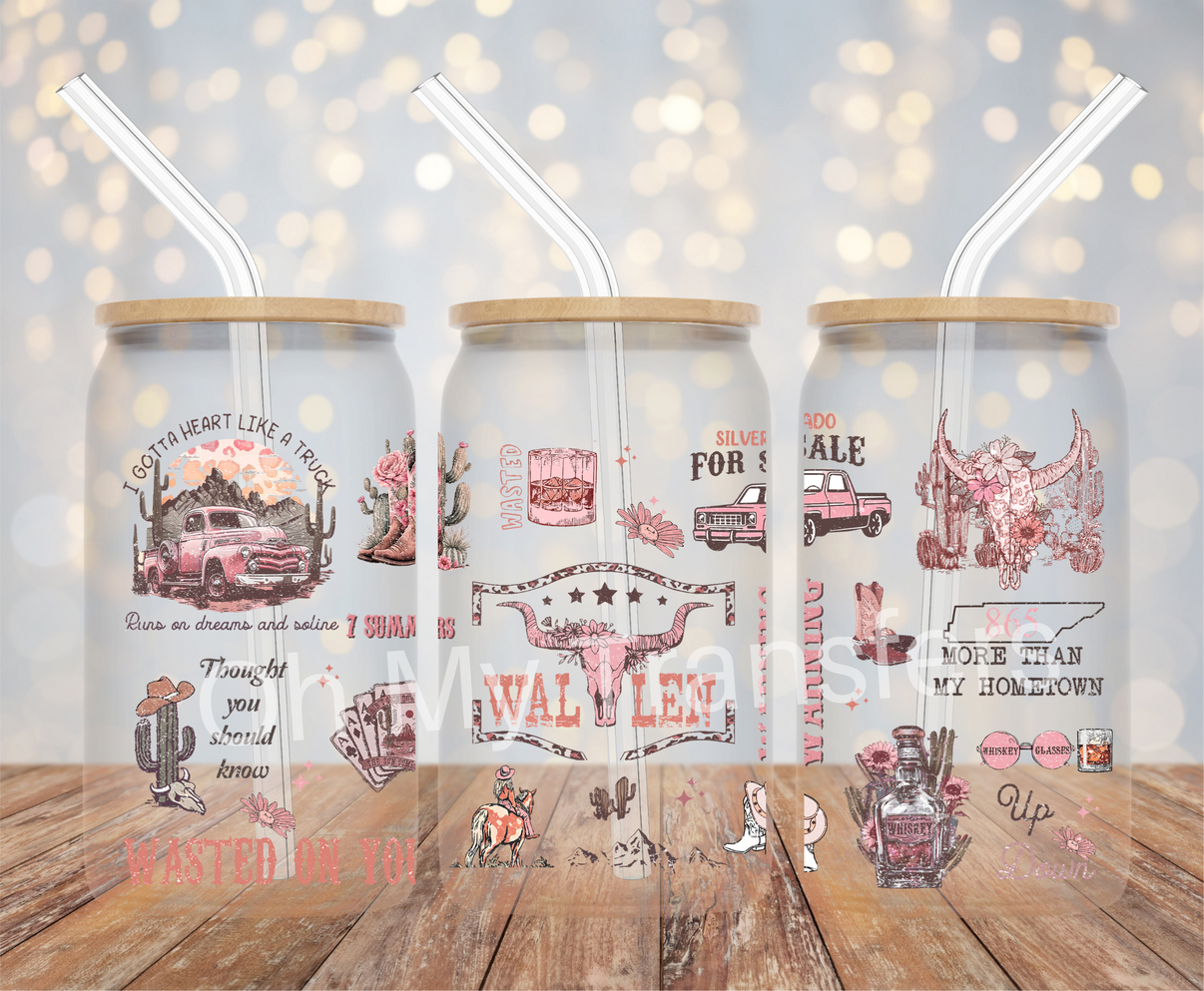 Wallen Pink UV DTF Cup Wrap – Oh My Transfers