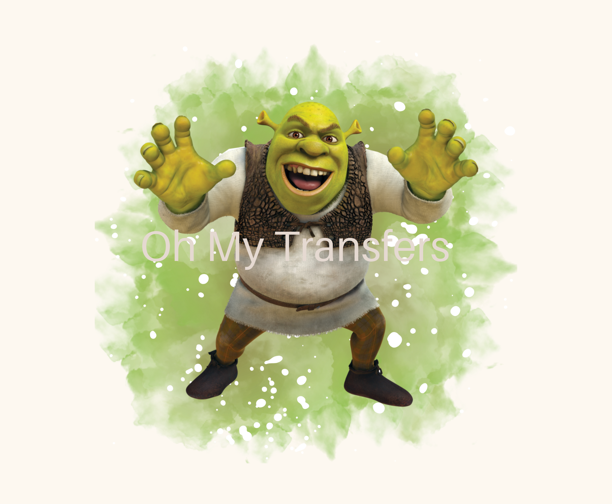 Shrek 4.5" UV DTF Decal – Oh My Transfers